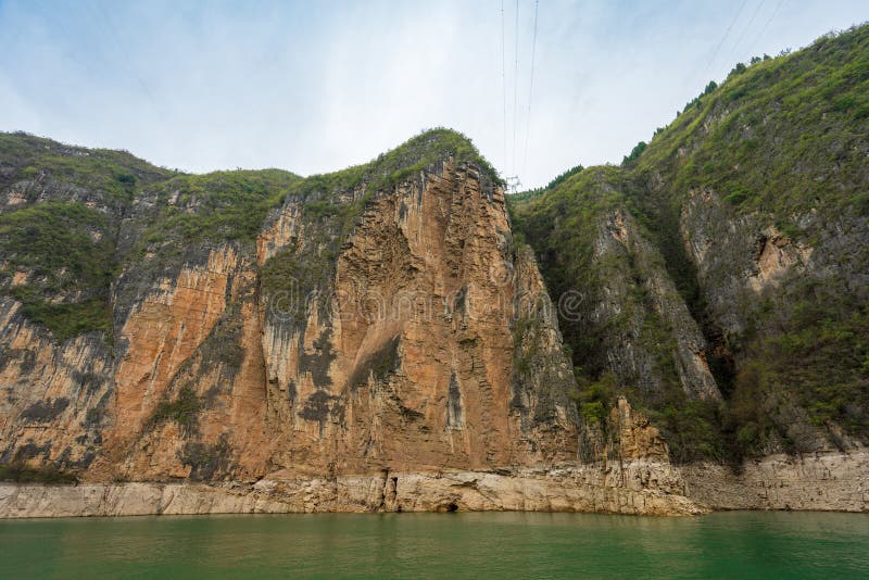 The Magnificent Scenery of the Three Gorges of the Yangtze River. Stock ...