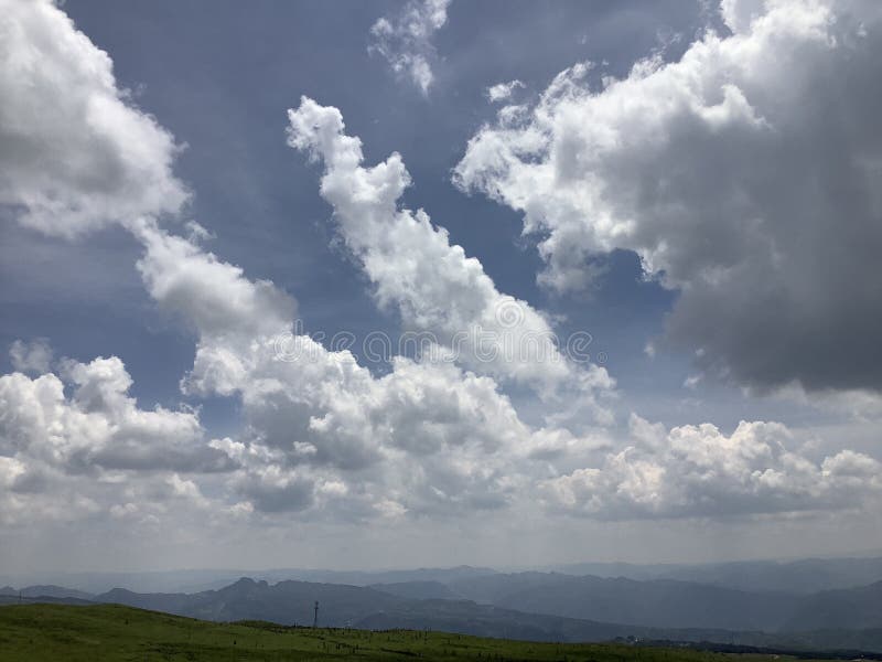 The Magnificent Scenery of the Ulan Muqi Grassland. Stock Photo - Image ...