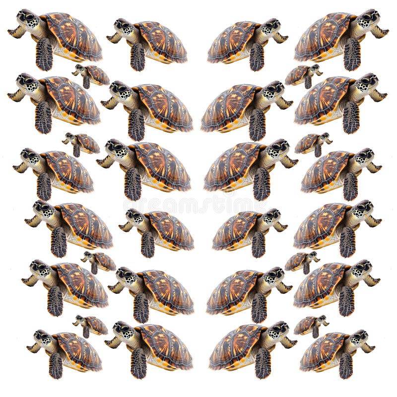 Magnificent Sea Turtle High-Quality Image Stock Illustration ...