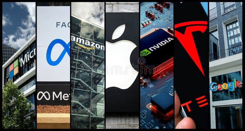 The Magnificent Seven of Big Tech Editorial Photography - Image of tech ...