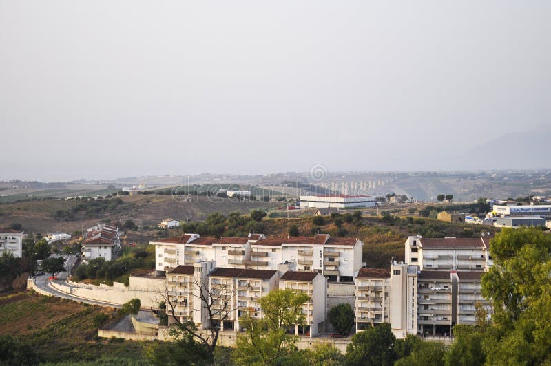Magnificent Sicily Italy Alcamo View from the Top of the Mountain Stock ...