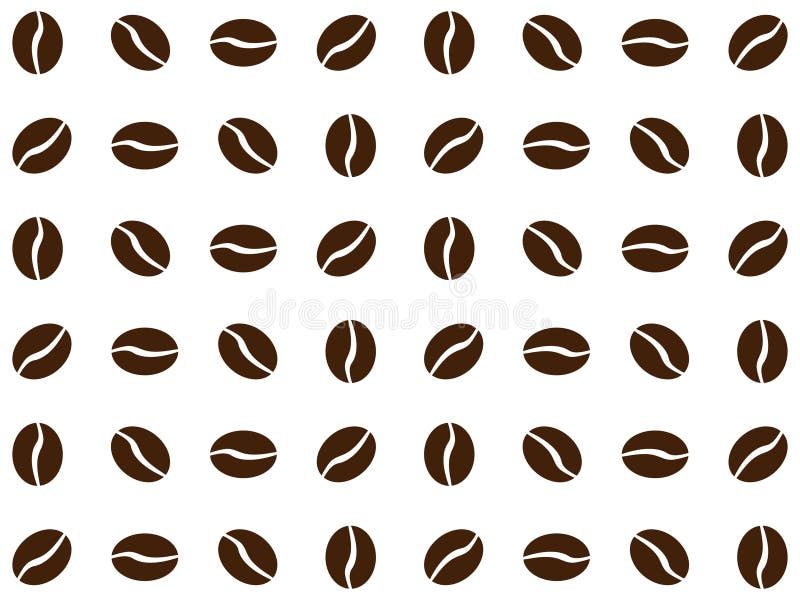 Magnificent and Simple Design Background Coffee Beans Silhouettes Stock ...