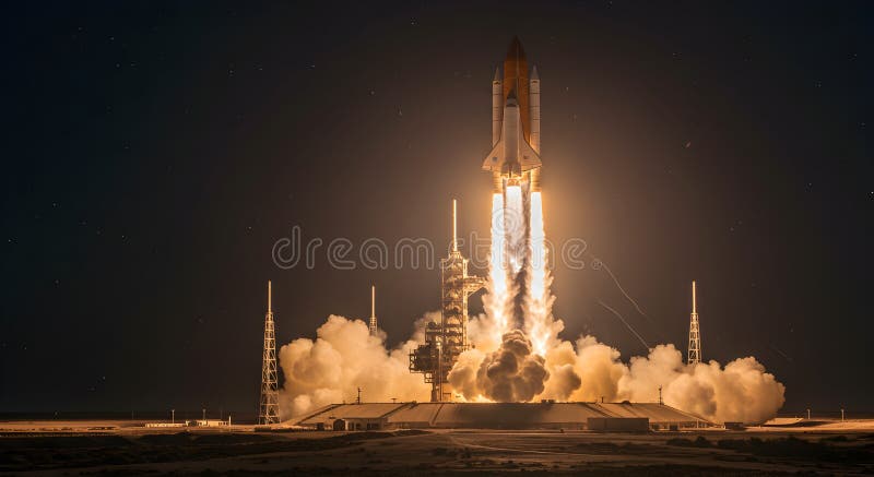 Magnificent Space Shuttle Soars Towards the Stars in a Spectacular ...