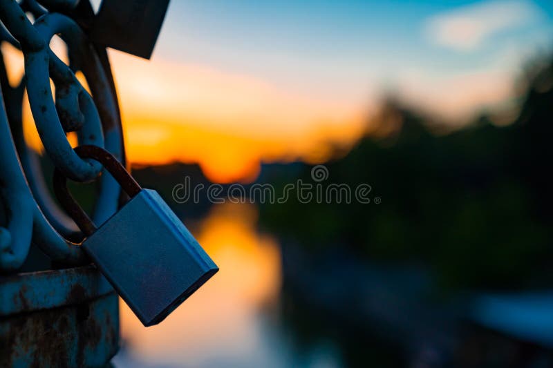 Shining lock stock photo. Image of lock, door, handle - 8218986