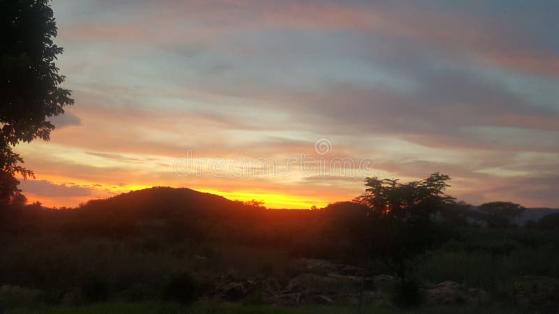 Magnificent Sunset stock image. Image of mountains, sunset - 151825609