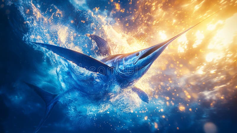 Sword of the Sea stock illustration. Illustration of explodes - 335841650