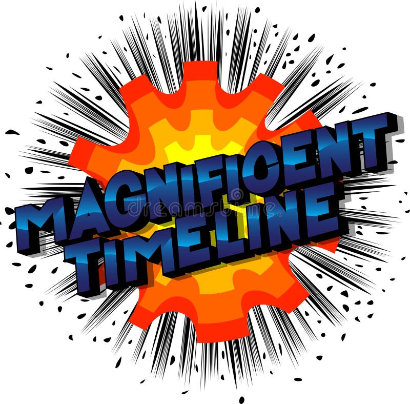 Timeline - Comic Book Style Words Stock Vector - Illustration of ...
