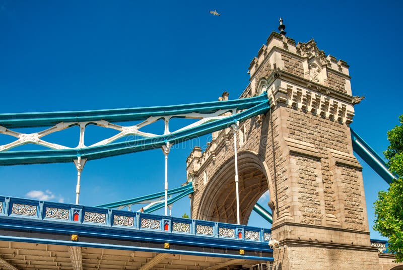 Magnificent Tower Bridge on a Beautiful Summer Day Stock Photo - Image ...