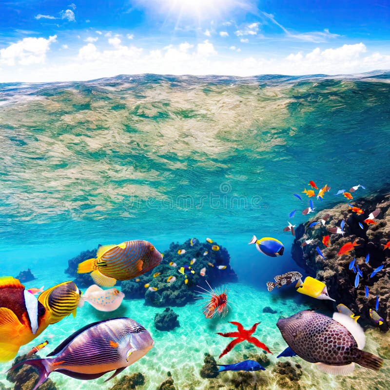 Magnificent Underwater World. Stock Photo - Image of garden, hurghada ...