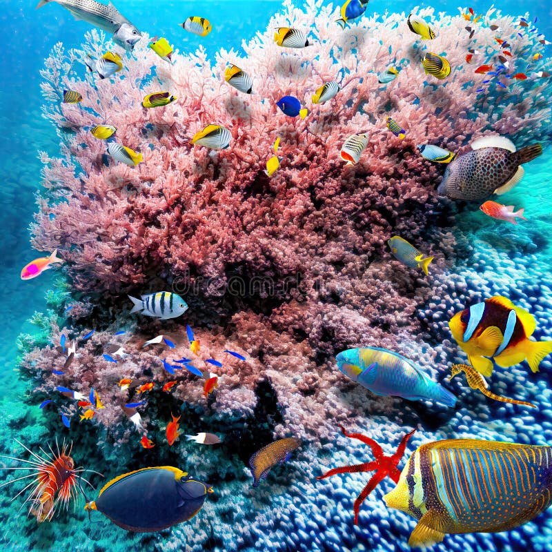 Magnificent Underwater World. Stock Image - Image of reef, belize ...