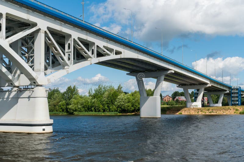 Ivanovo Region, Russia, July 3, 2023. Large Automobile Bridge Across ...