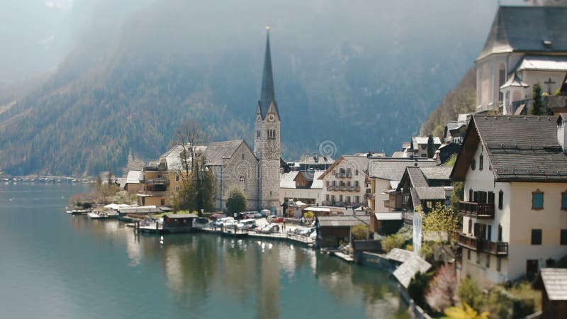 The Magnificent View of the City Surrounded by the River. the Daytime ...