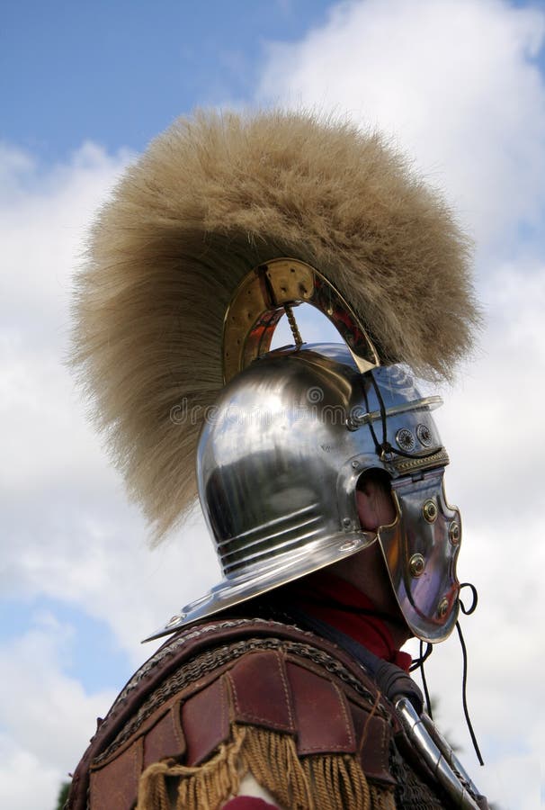 Roman Army Defence Position Stock Image - Image of helmet, historical ...