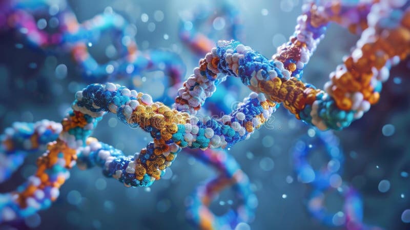 Magnified Crosssection of a Chromosome Displaying Its Compact Structure ...