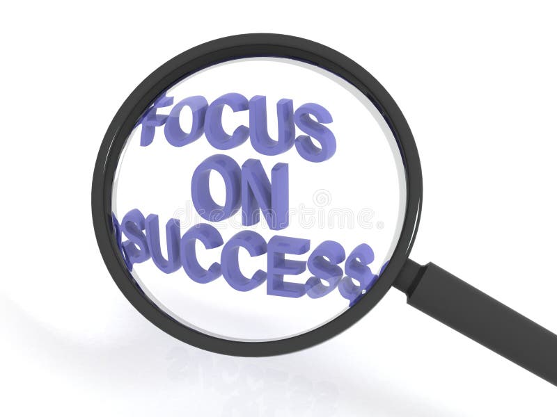 Focus on Efficiency Magnifying Glass Searching Effective Ideas Stock ...