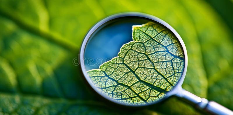 A Magnified Image with Bokeh Highlights the Complex Cellular Structure ...