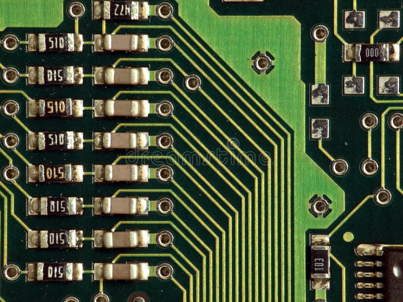 Magnified Image of a Computer Stock Image - Image of closeup, store ...