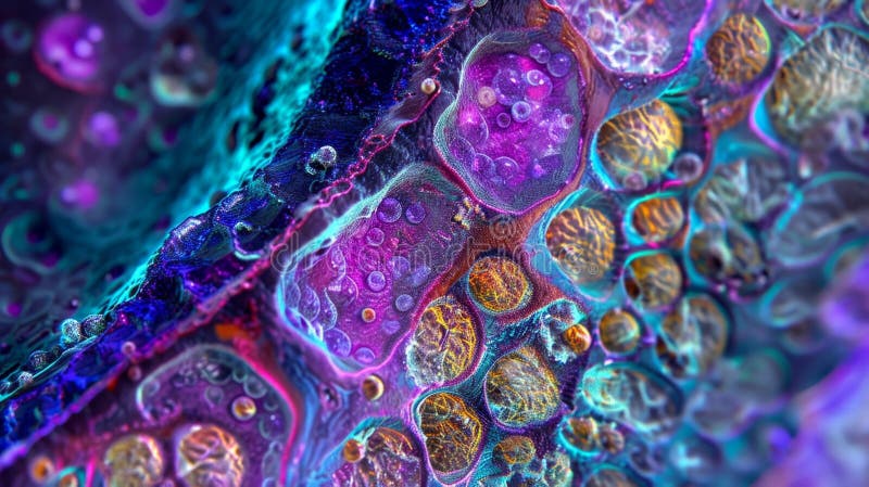 A Magnified Image of a Damaged Tissue Sample before and after the ...