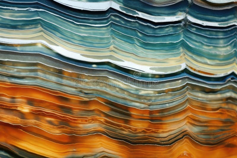 Magnified Image of Mica Layers Stock Image - Image of crystal ...