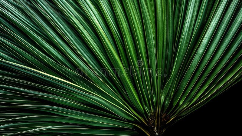 A Magnified Portrayal of a Palm Trees Texture. AI Generated Stock Image ...