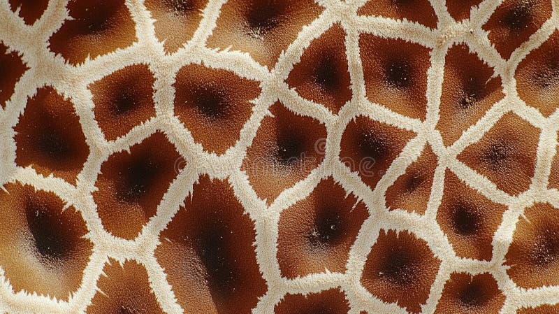 Close-Up Pattern of Giraffe Skin Texture Stock Photo - Image of texture ...