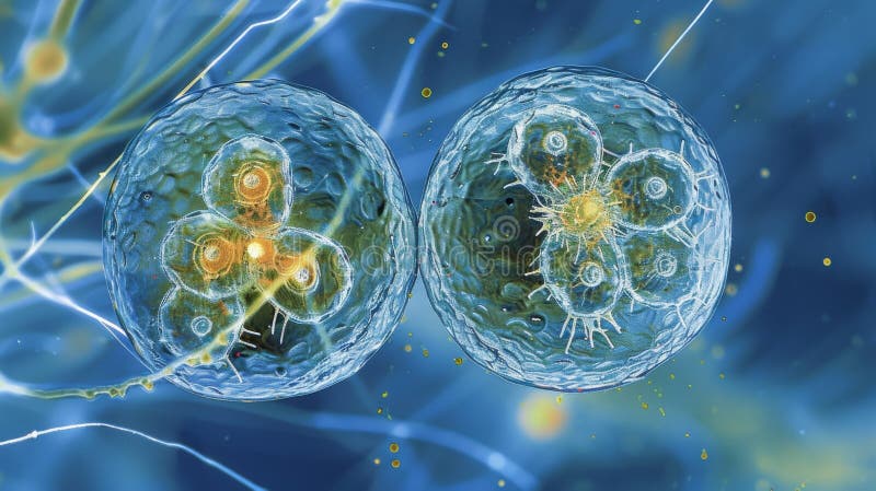 A Magnified View of a Euglenoid Undergoing Binary Fission with Its ... A Magnified View of a Euglenoid Undergoing Binary Fission with Its ...