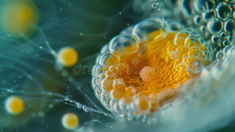 A Magnified View of a Fertilized Ovule Capturing the Moment when a Tiny ...