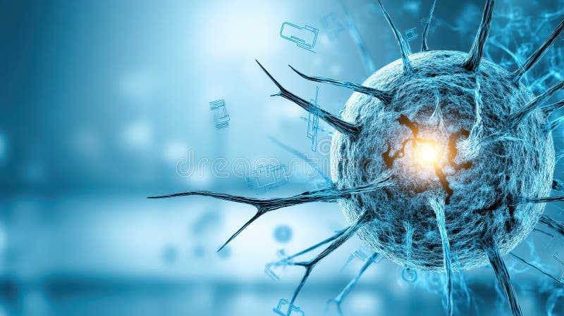 Magnified View of Neuron Cells, Exploring the Complex Network of ...