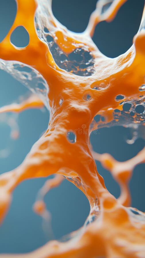 A Magnified View of a Neuron, Showcasing Its Elaborate Structure ...