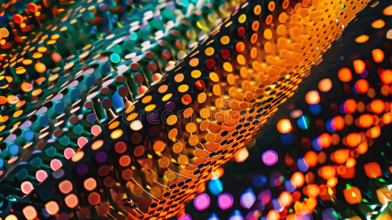 A Magnified View of a Quantum Dot Display Panel with Individual Pixels ...