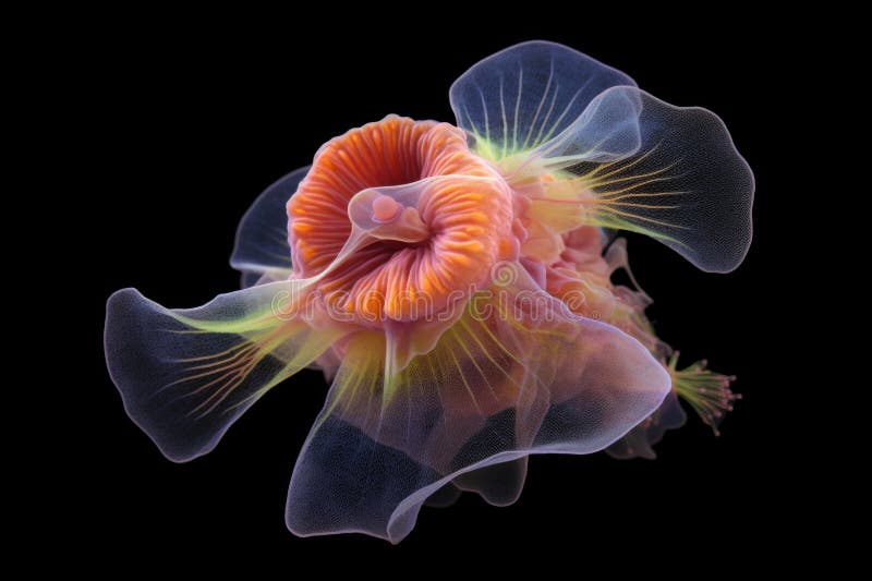 Magnified View of a Single-celled Organism in Motion Stock Image ...