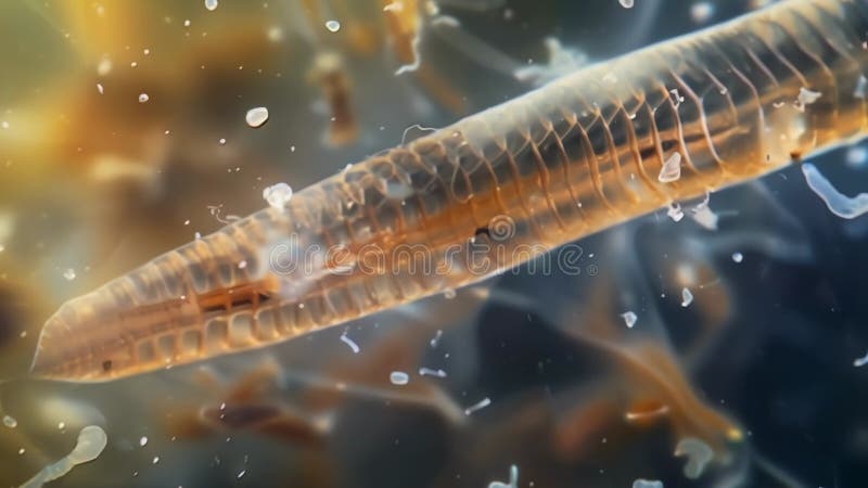 A Magnified View of a Colony of Bacteria Cells in the Process of ...