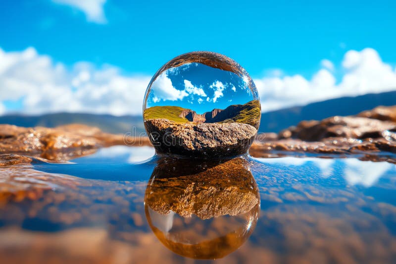 Magnified Water Droplets, Tiny Worlds, Reflections Capture Entire ...