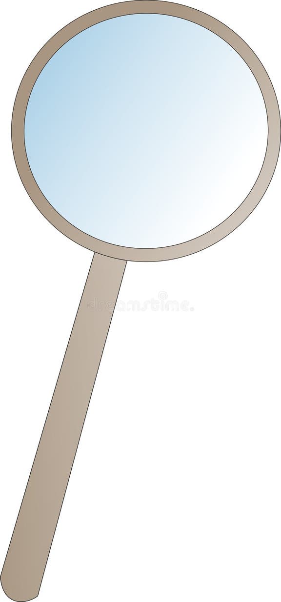 Magnifier stock vector. Illustration of magnifier, brown - 10663670