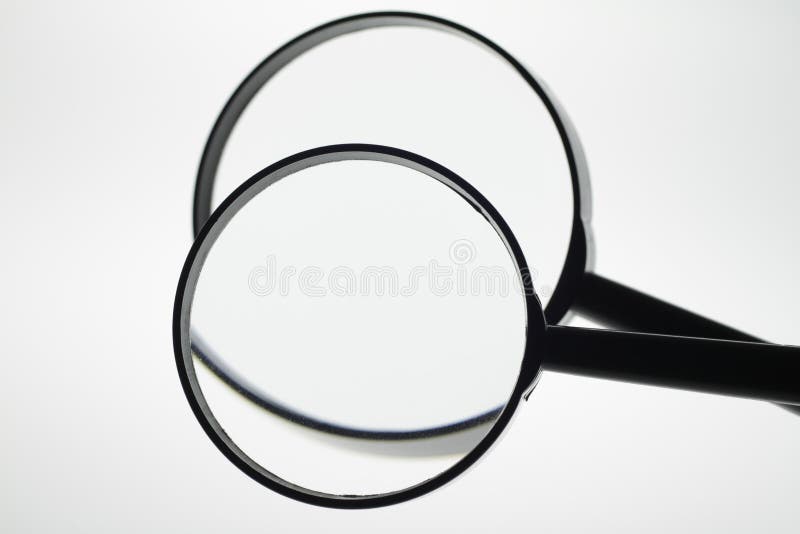 Magnifier stock image. Image of magnifiers, white, macro - 19032637