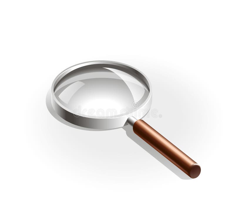 Magnifier stock vector. Illustration of symbol, mockup - 20500793