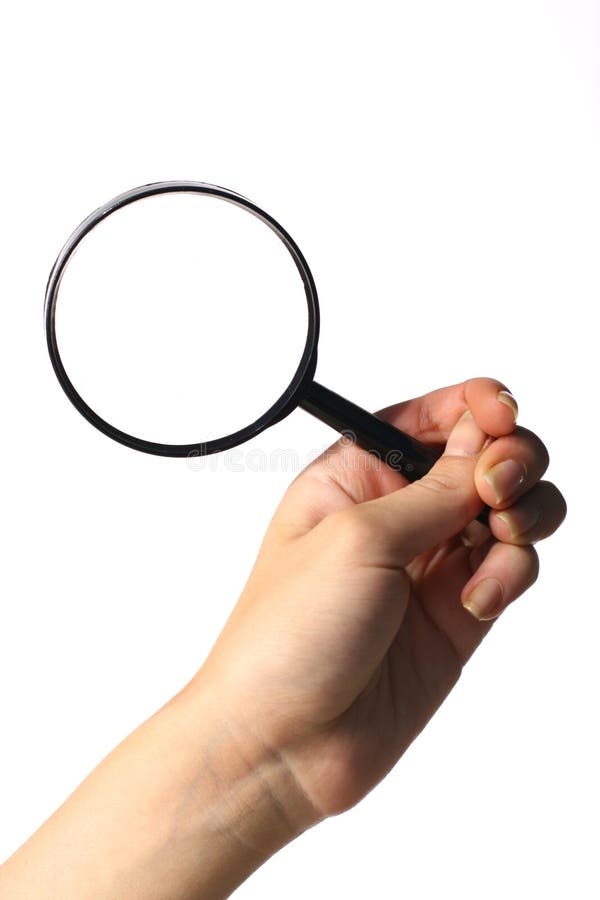 Magnifying Glass Looking Lens Magnify Isolated Stock Image - Image of ...