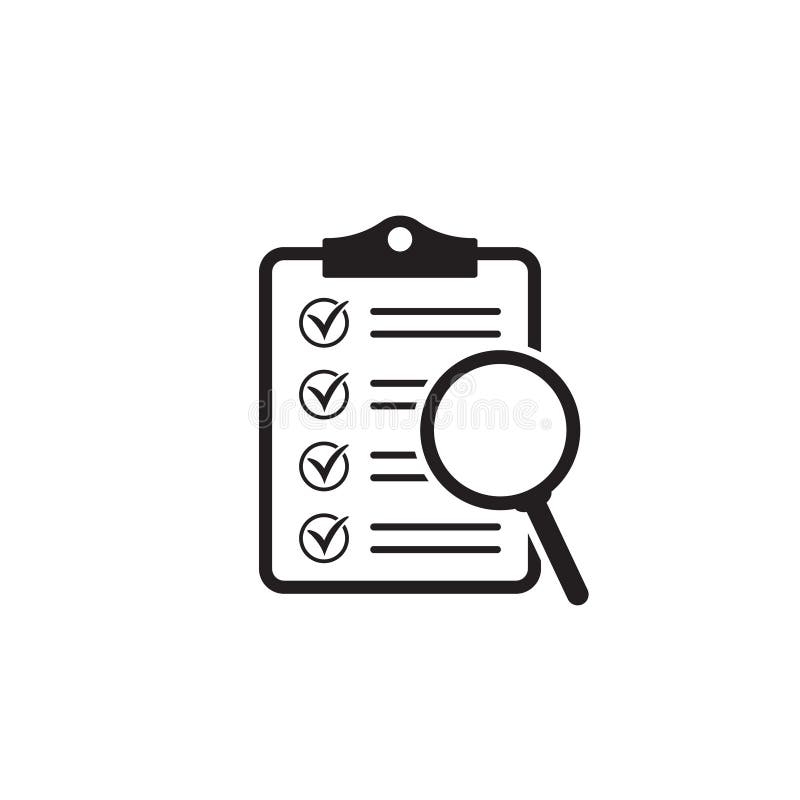 Magnifier Assessment Checklist Icon. Vector Flat Style Symbol. Stock ... Magnifier Assessment Checklist Icon. Vector Flat Style Symbol. Stock ...