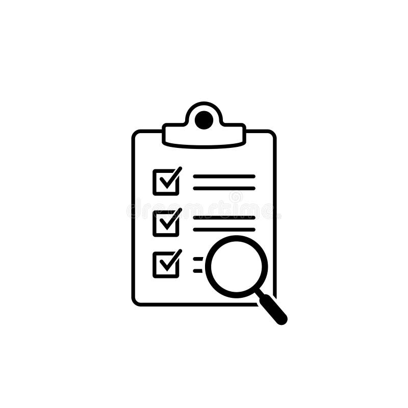 Magnifier Assessment Checklist Icon. Vector Flat Style Symbol. Stock ... Magnifier Assessment Checklist Icon. Vector Flat Style Symbol. Stock ...