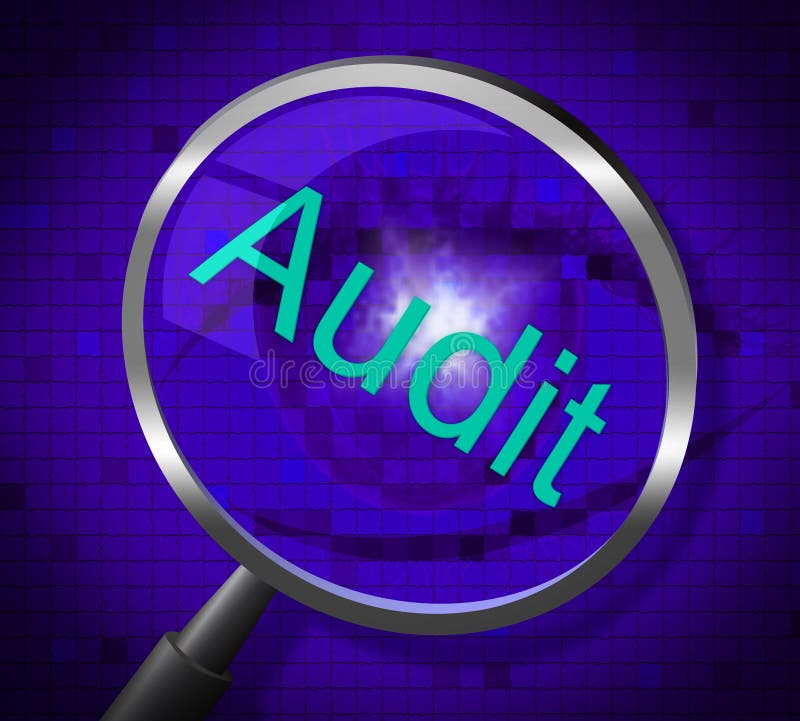 Magnifier Audit Represents Auditing Research and Verification Stock ...