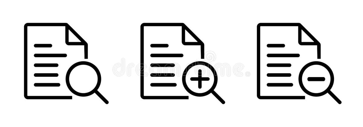 Magnifier Document Stock Illustrations – 19,568 Magnifier Document ...