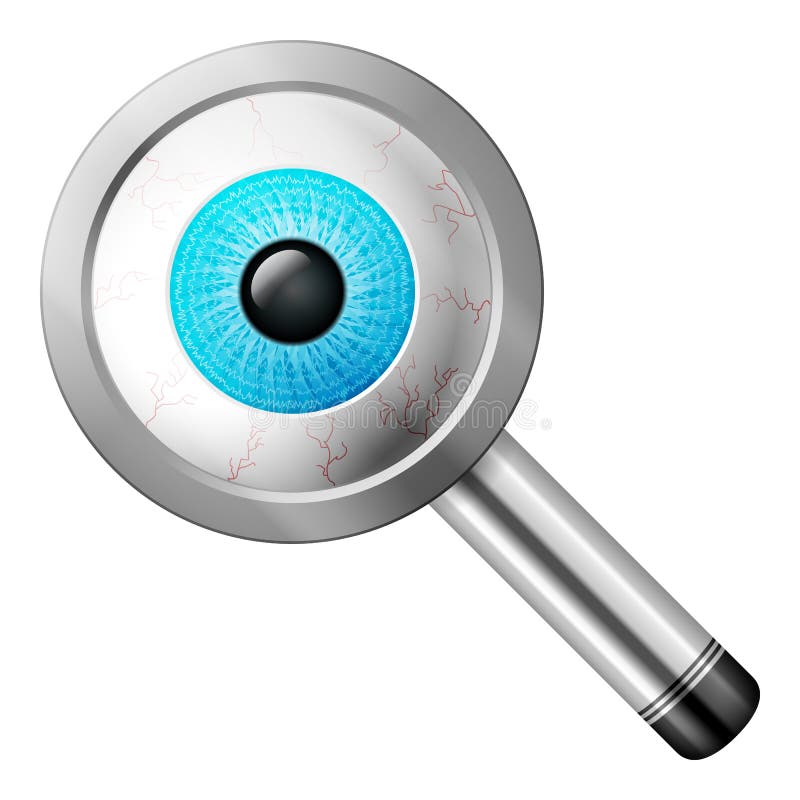 Eyeball Detective Cartoon Mascot Character Stock Illustration ...