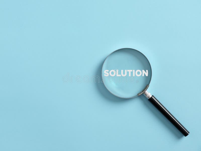 Magnifier Focuses on the Word Solution. Searching for a Business ... Magnifier Focuses on the Word Solution. Searching for a Business ...