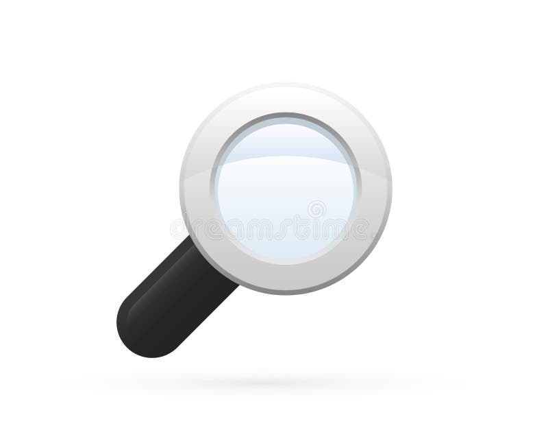 Magnifier Glass Detailed Icon Stock Vector - Illustration of detailed ...