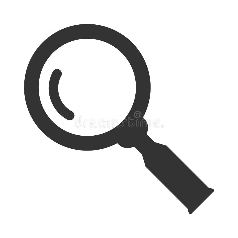 Magnifier glass icon stock vector. Illustration of magnifier - 270349383