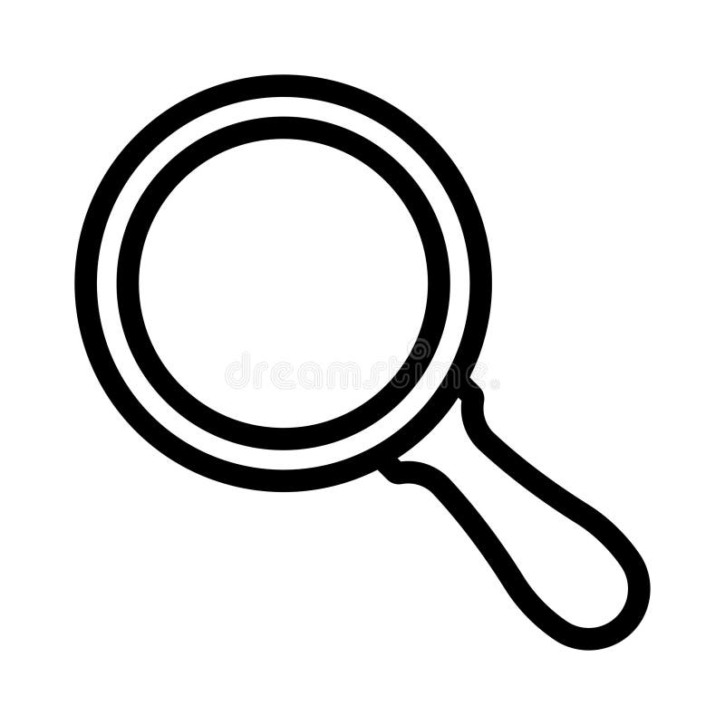 Magnifier Glass Icon stock vector. Illustration of vector - 363274964