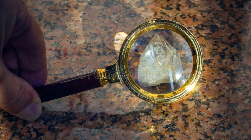 Magnifier glass stock photo. Image of natural, crystal - 62079458