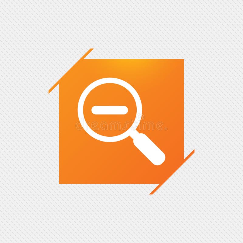 Magnifier Glass Sign Icon. Zoom Tool. Navigation. Stock Vector ...