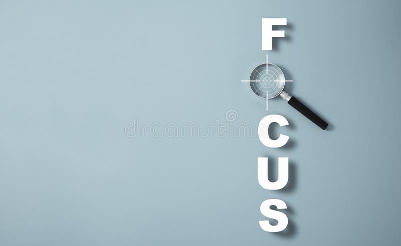 Focus illustration stock image. Image of focal, text - 84340067
