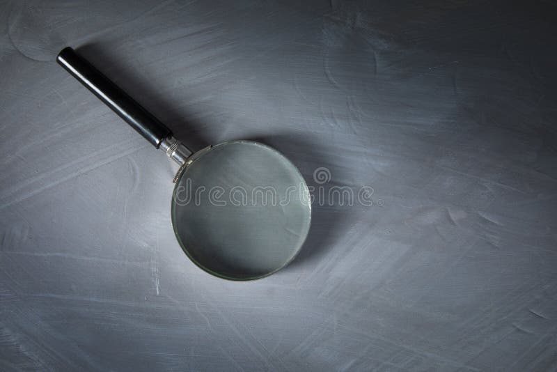 Magnifier on the Grey Background Stock Photo - Image of white, isolated ...